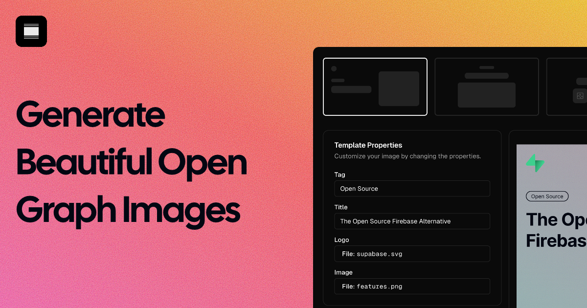 opengraph.design - Generate Open Graph images